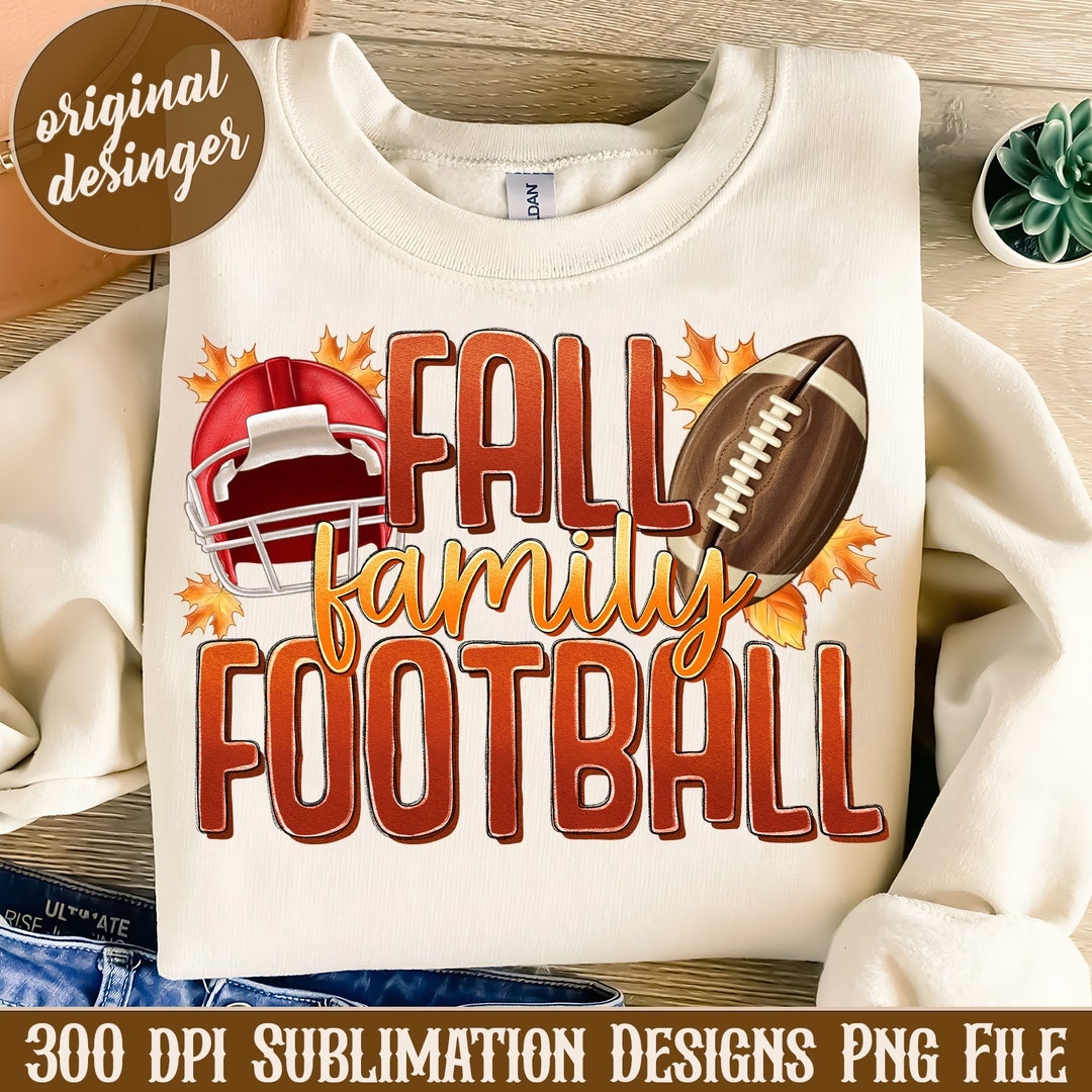 Fall Family Football Png, Sublimation Design, Fall Football, Pumpkin ...