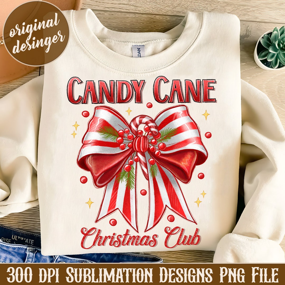 Candy Cane Social Club PNG, Christmas Png, Candy Cane Png, Coquette Png ...