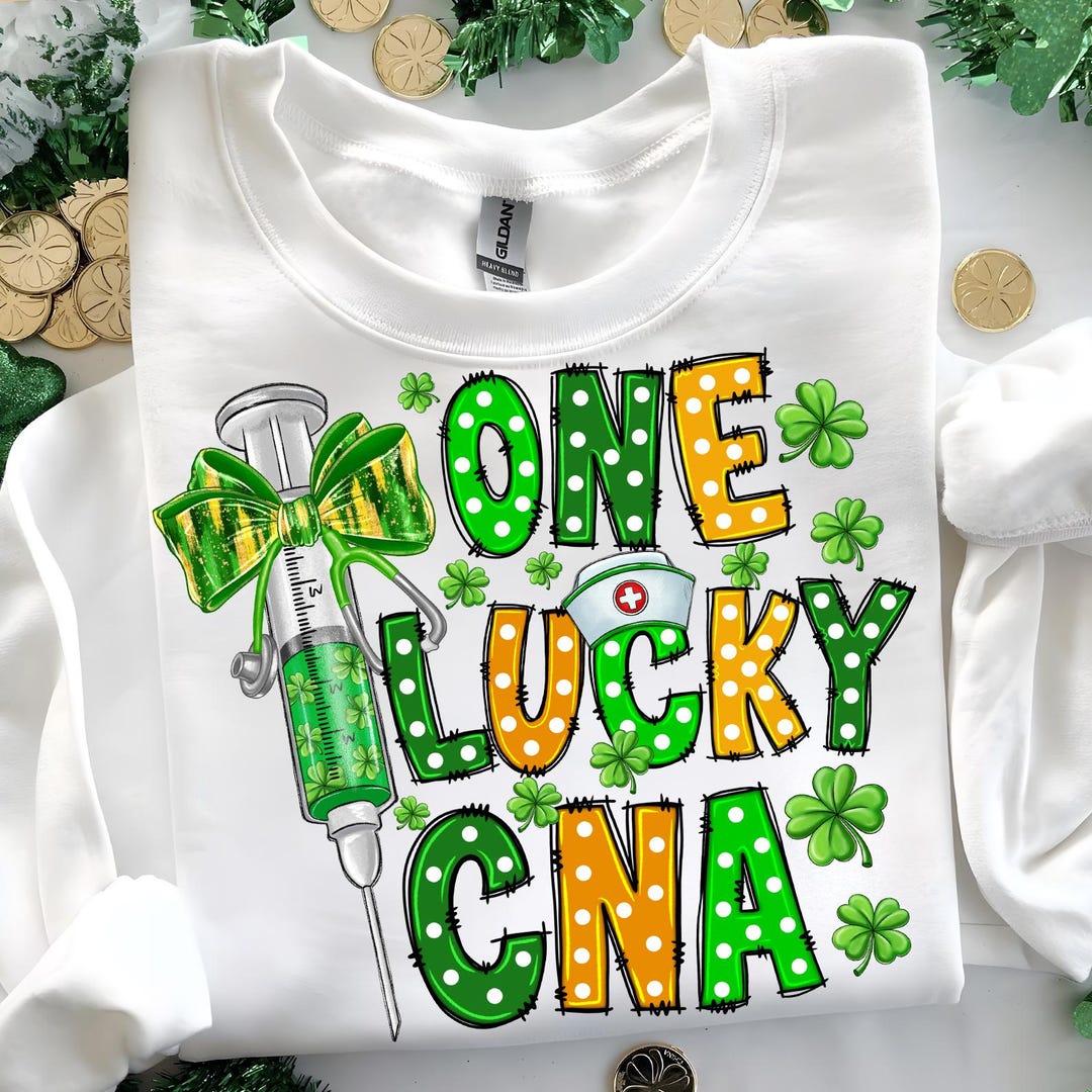 One Lucky CNA Png,st Patricks Day Nurse,certified Nursing Assistant Png ...