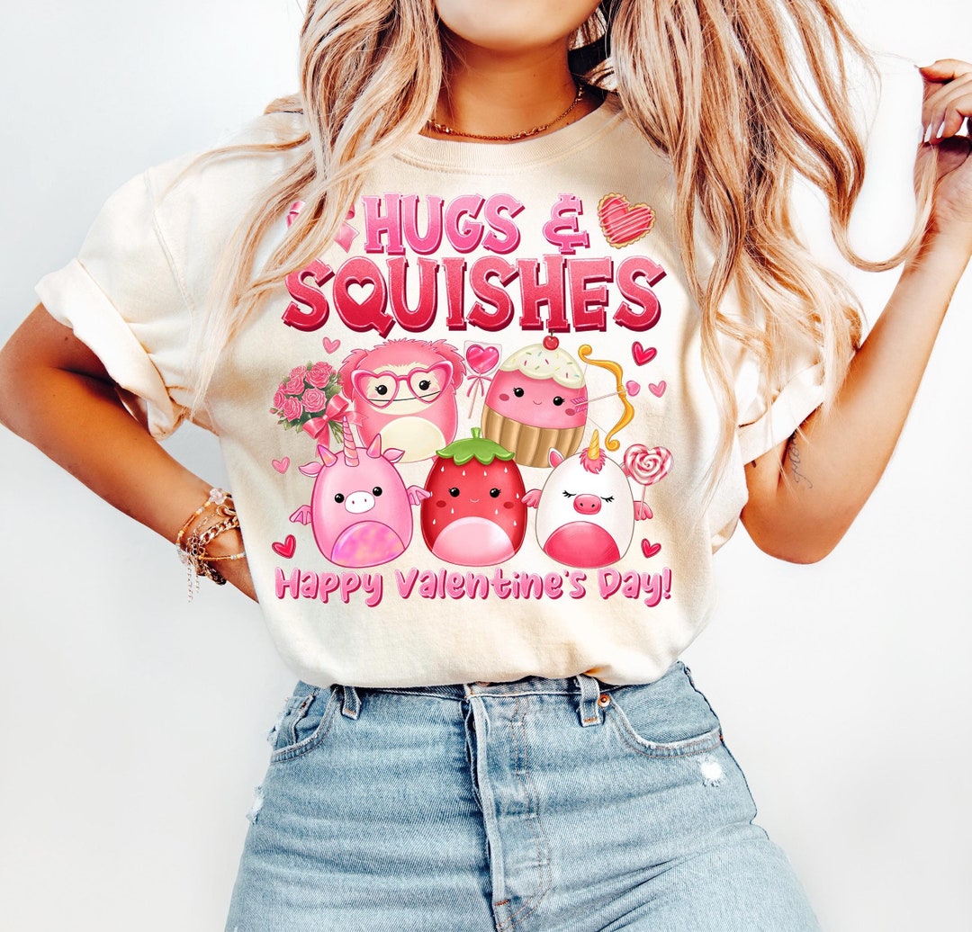 Hugs and Squishes Happy Valentines Day Png, Digital Download ...