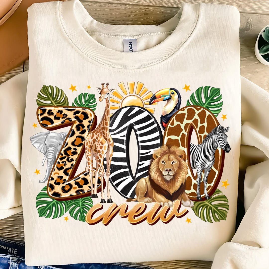 Zoo Crew Png,safari Animal Sublimation,zoo Trip Design,back to School ...