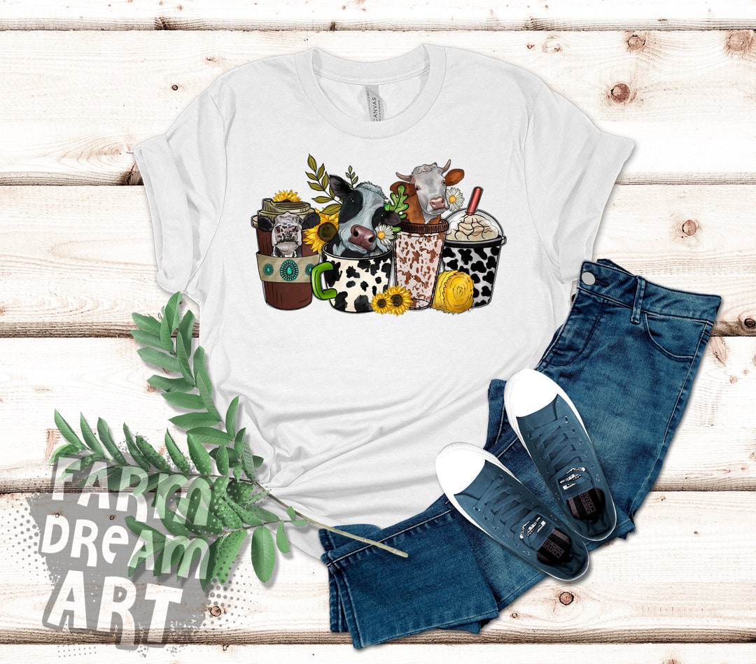 Cow Coffee PNG, Cows and Coffee Png,cow Coffee Drink Png, Iced Coffee ...