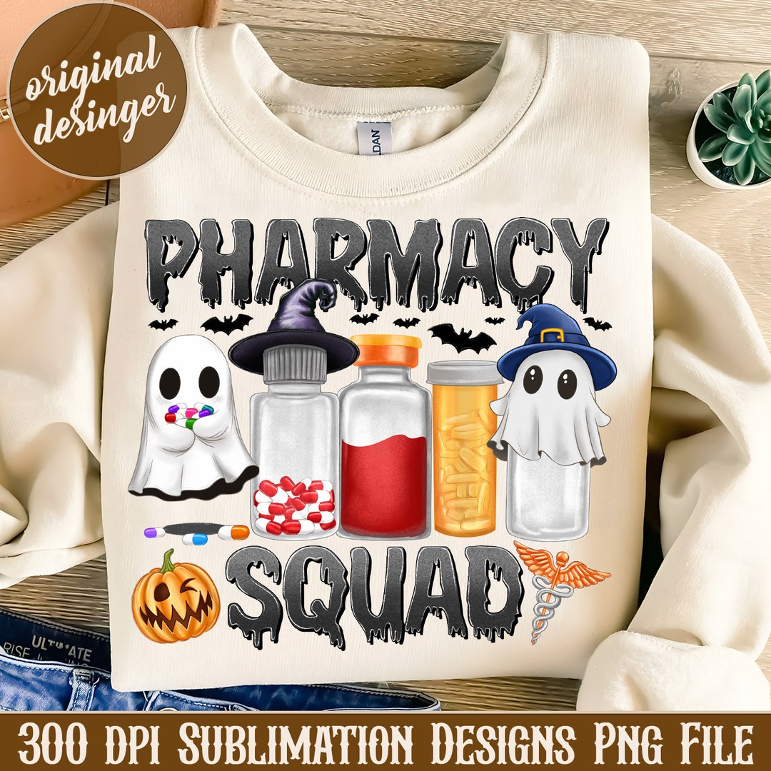 Halloween Pharmacy Squad Png Design, Halloween Pharmacy Technician Png ...