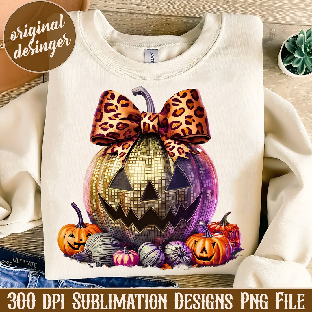 Disco Pumpkin Design Png, Fall Png, Trendy Fall Design, Fall Design ...