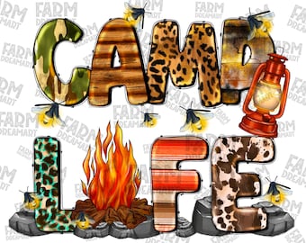 Camp Life PNG File, Camp PNG, Camping Design PNG, Leopard, Camp Life ...