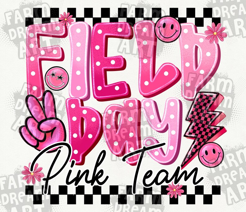 Field Day Pink Team Png, Color Field Trip Team,teacher Field Trip Shirt ...