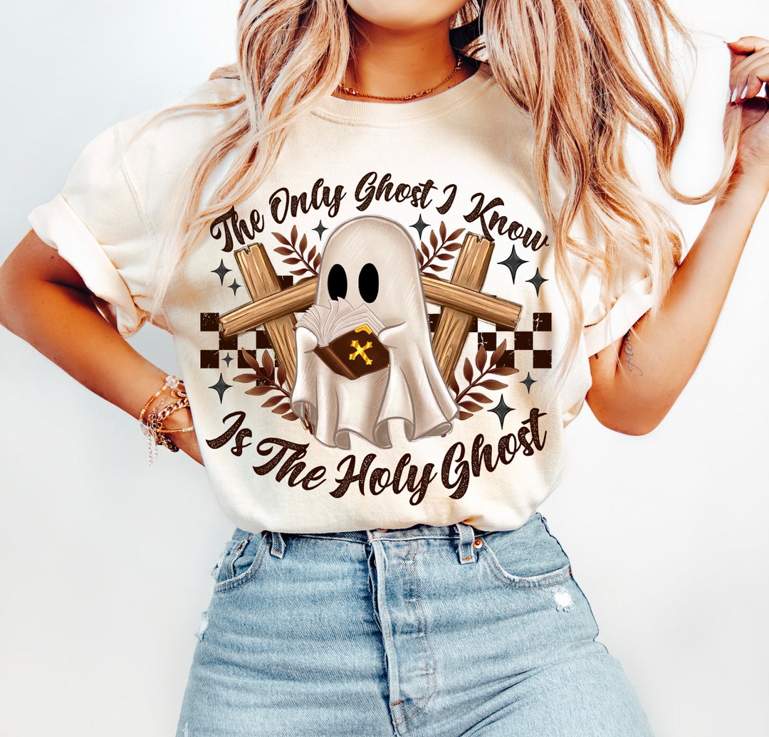 The Only Ghost Png, I Know is the Holy Ghost Png, Retro Halloween Png ...