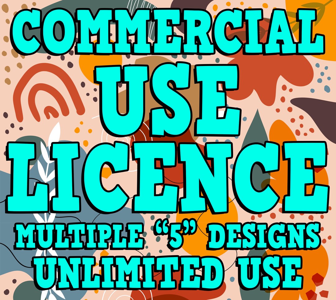 Whole Shop Designs Commercial Use License, Commercial Use License for ...