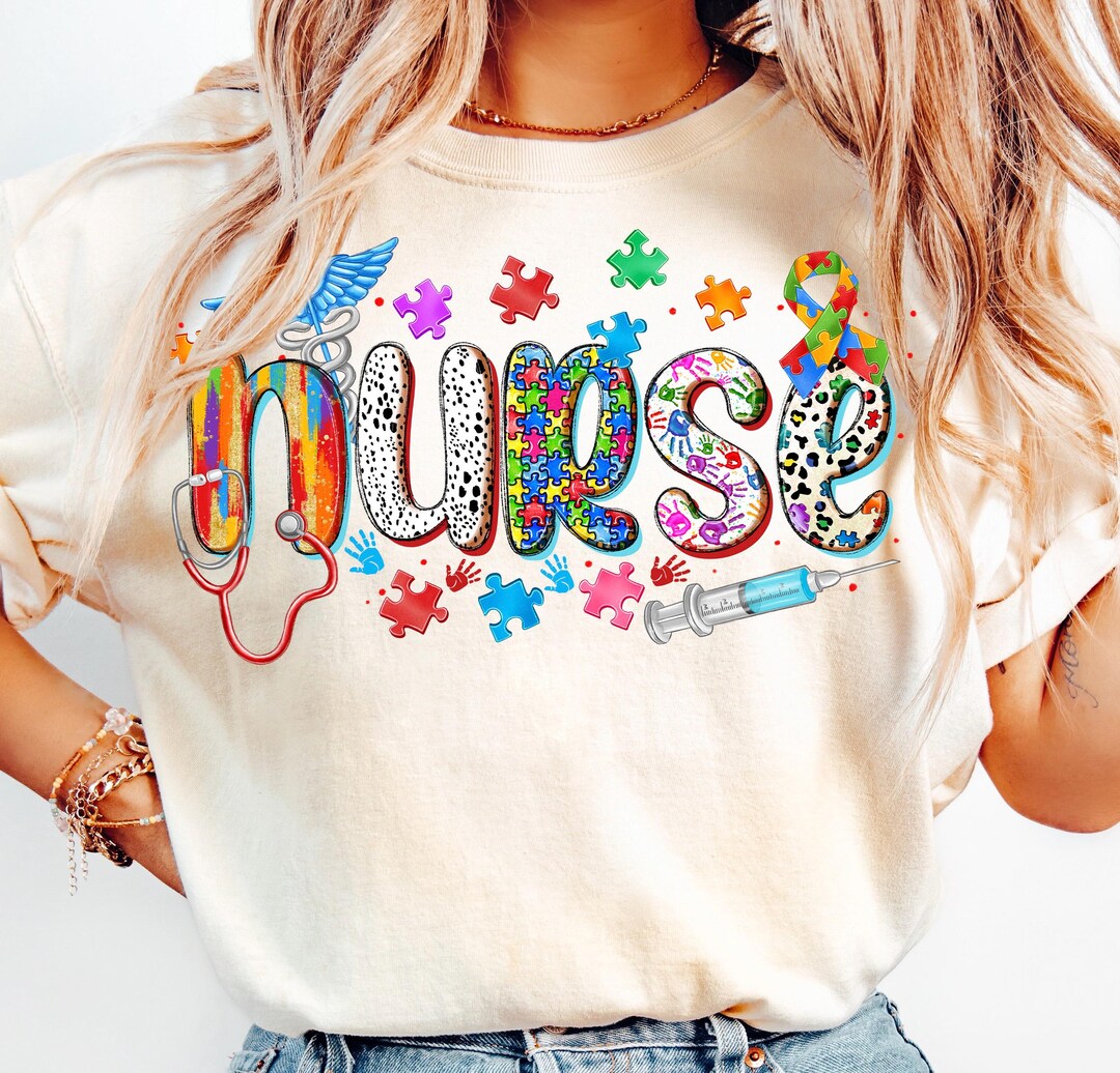 Autism Nurse Png, Autism Png, Autism Awareness Coquette Png, Retro ...