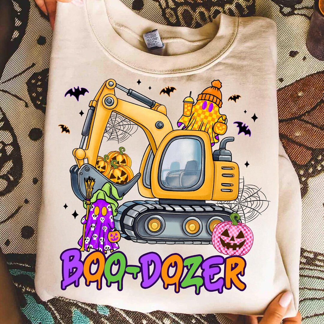 Boo Dozer Png,halloween Construction Png,excavator Halloween ...