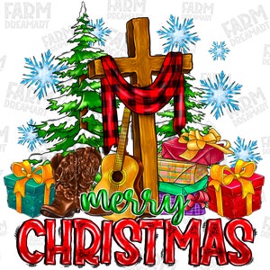Merry Christmas Png Christmas Png Cross Png (Download Now) - Etsy