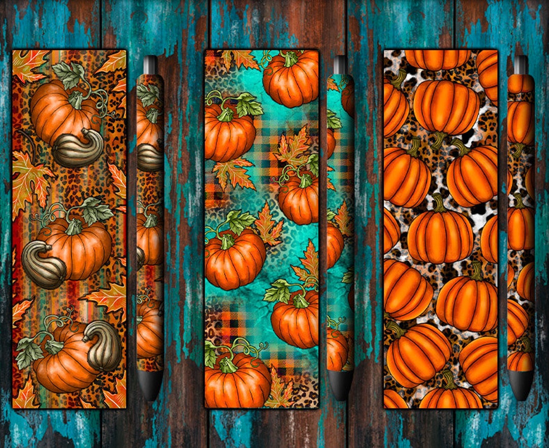 Fall Pen Wrap Png Sublimation, Design,fall Png,pen Png,wrap Png,pumkin ...