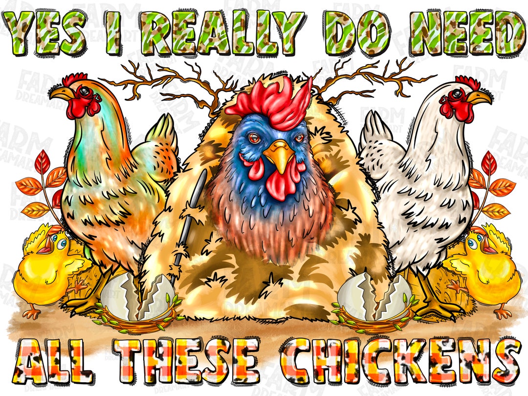 Yes I Really Do Need All These Chickens Png,chicken With Bandana Png ...