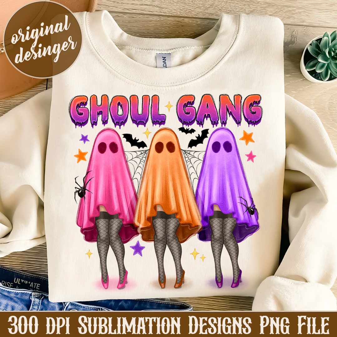 Ghoul Gang Png, Spooky Summer Png Sublimation Design, Hand Drawn Hot ...