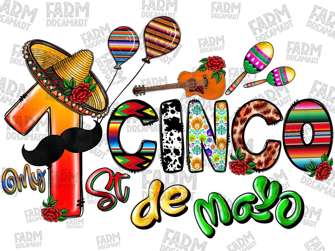 My First Cinco De Mayo Png Sublimation Design Download, Mexican Day Png, Mexican Png, Cinco De ...