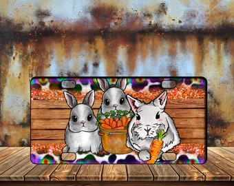 Rabbit License Plate - Etsy