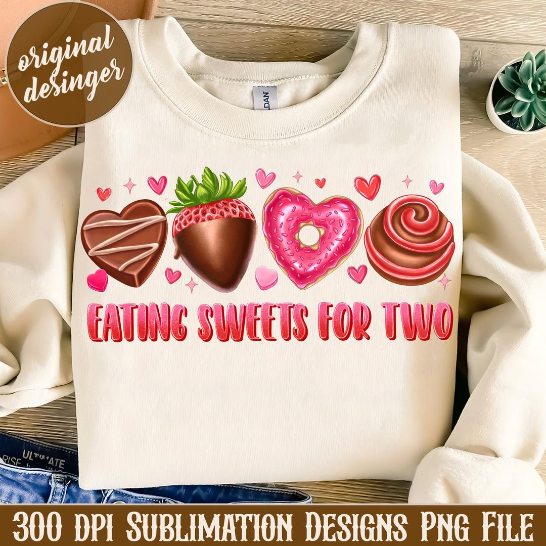 Eating Sweets for Two Valentine Png, Funny Valentine, Be Mine Valentine ...