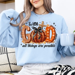 With God All Things Are Possible Png, Fall Christian Png, Jesus Fall ...