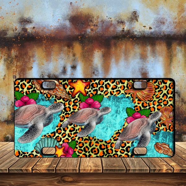 Sea Turtle License Plate Png - Etsy