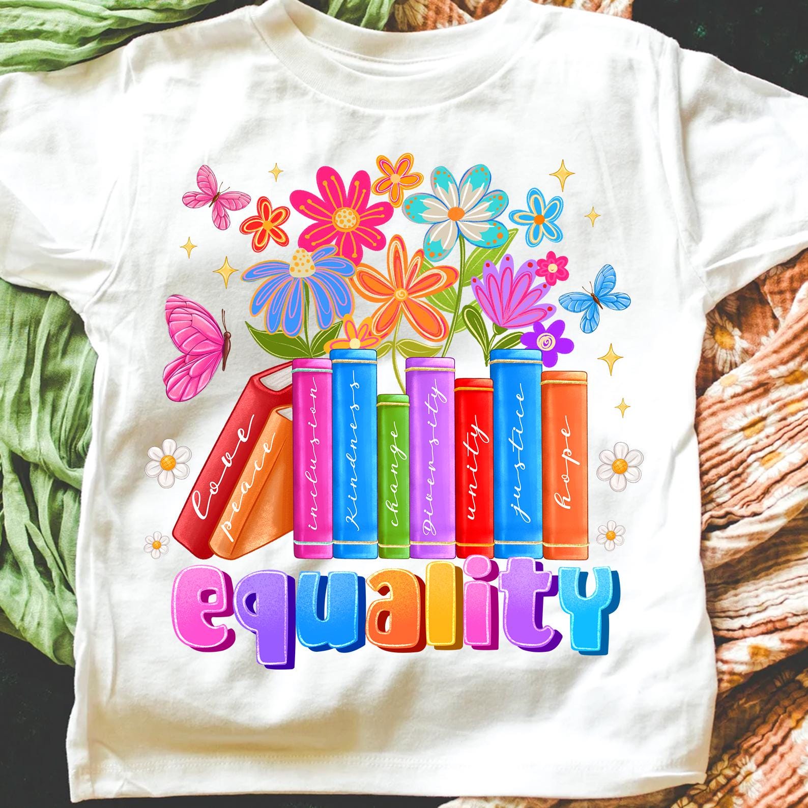 Equality Books Sublimation,diversity Inclusion Png,rainbow Books Png ...