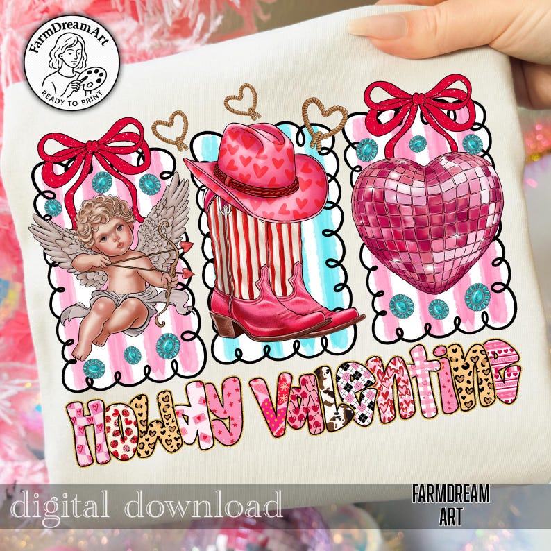Cowboy Valentine Png, Howdy Valentine Sublimation, Western Valentines ...