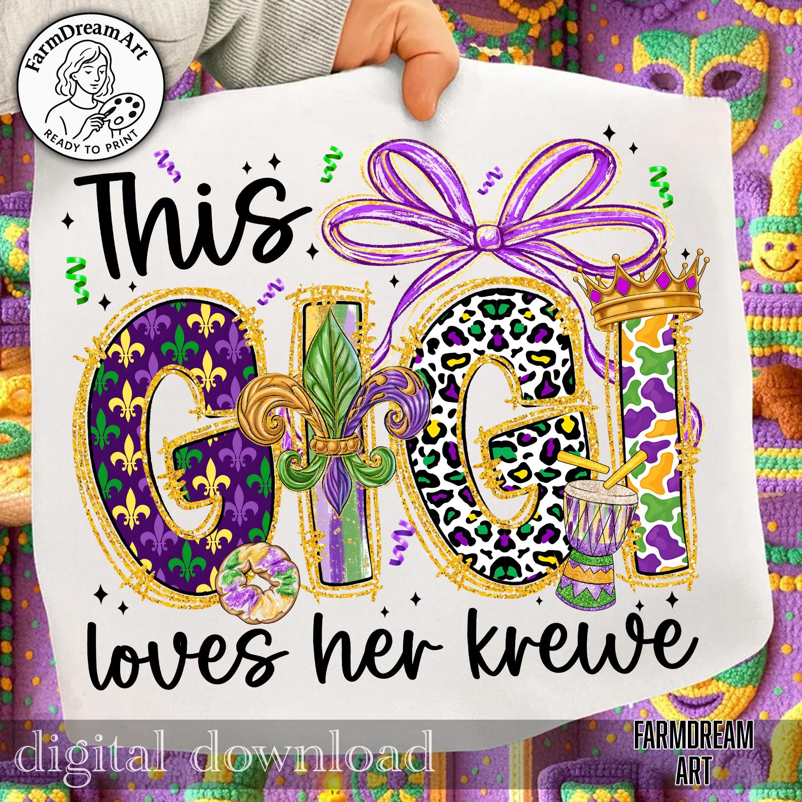This Gigi Mardi Gras, Mardi Gras Gigi PNG, Loves Her Krewe Design ...
