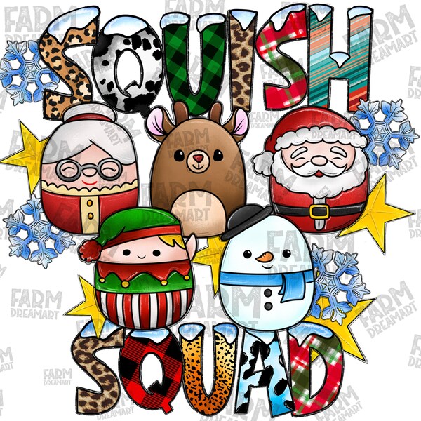 Squishy Squad Svg - Etsy