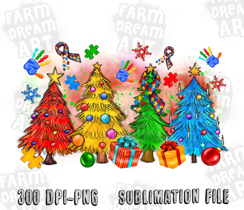 Autism Christmas Trees Png, Be a Kind Sole Autism Awareness Png,merry ...