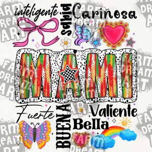 Spanish Mami Png, Floral Mami Png Design, Retro Madre Png Sublimation ...