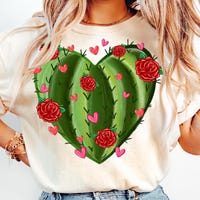 Valentine Cactus With Hearts PNG SVG Digital Download Digital File - Etsy