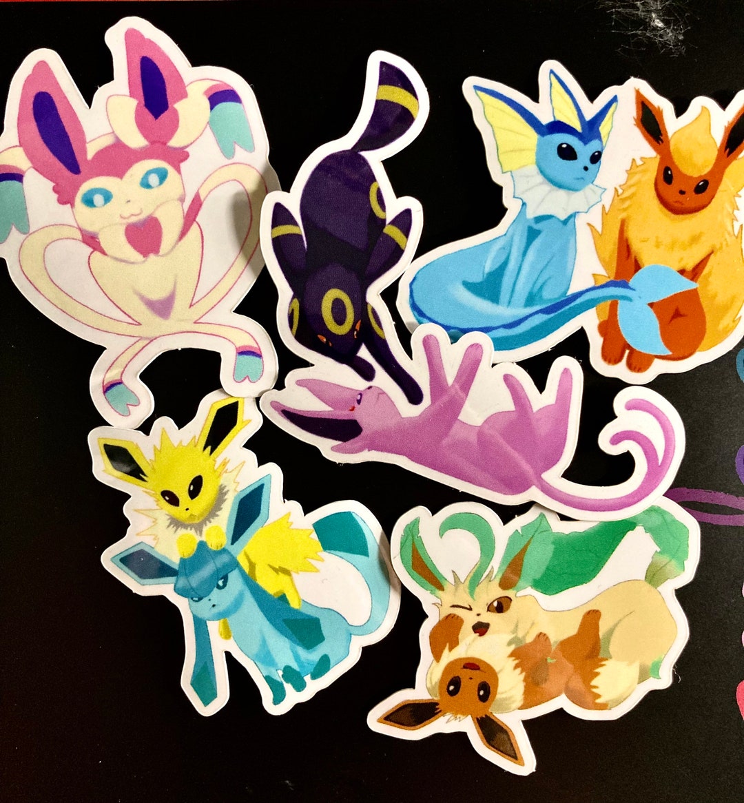 Evee Evolutions || Sticker || Waterproof || Glossy - Etsy