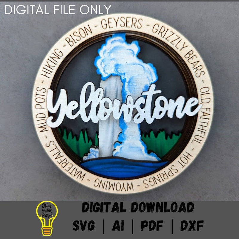Yellowstone Svg - Etsy