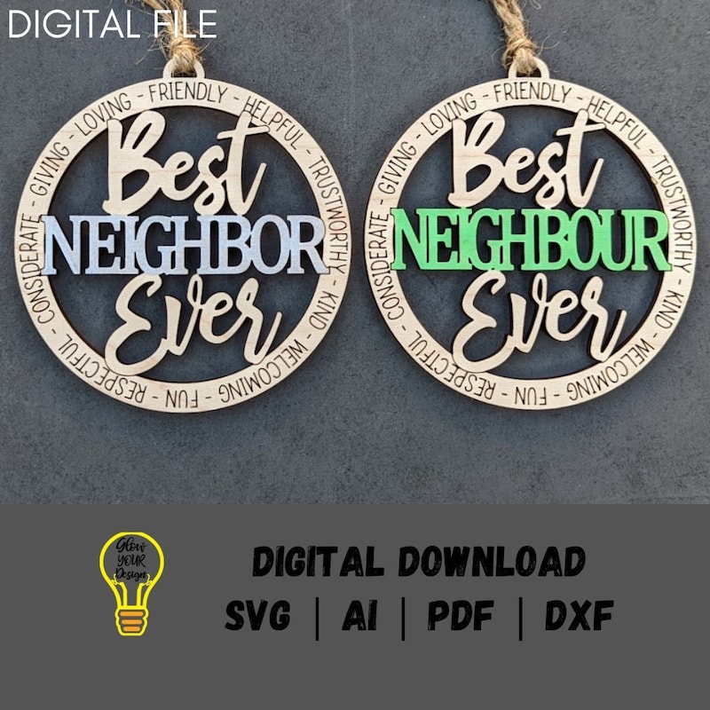 Best Neighbor Svg - Etsy