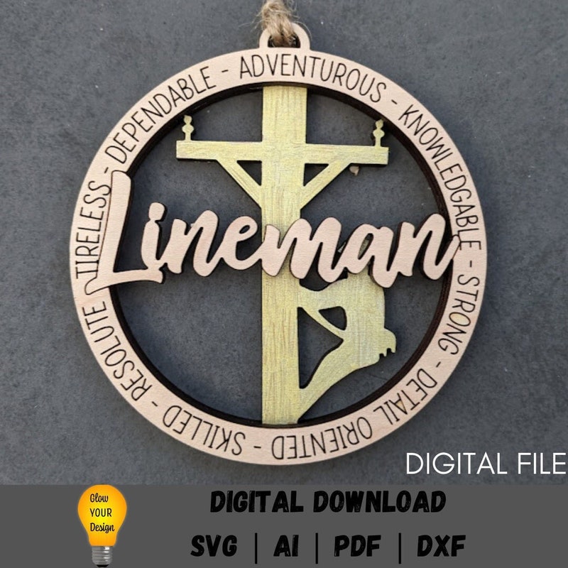 Lineman Svg - Etsy