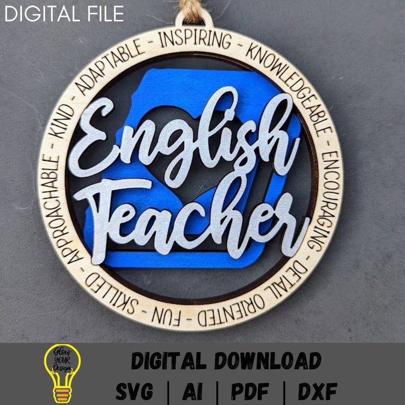English Teacher Svg - Etsy