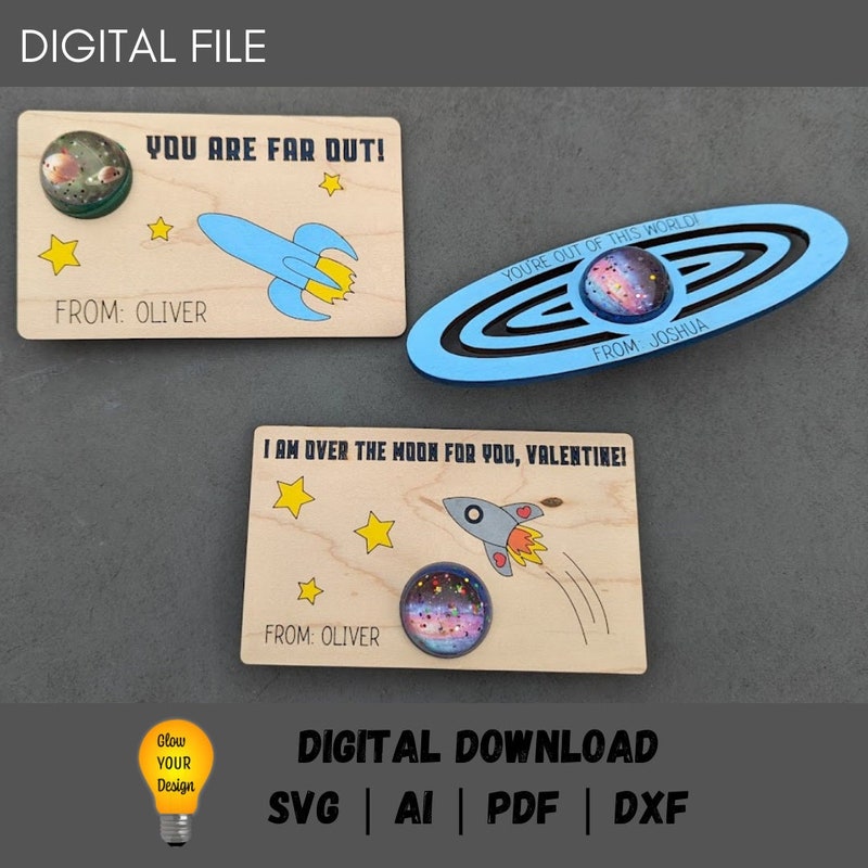 Space Valentine - Etsy