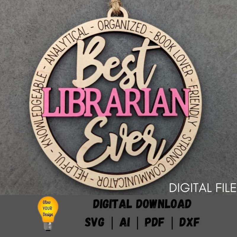 Librarian Card - Etsy