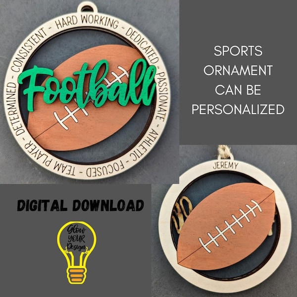 Football Stadium Laser File - Etsy