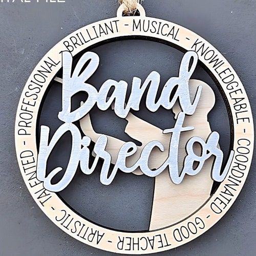 Band Director Ornament Svg Marching Band Director Digital - Etsy