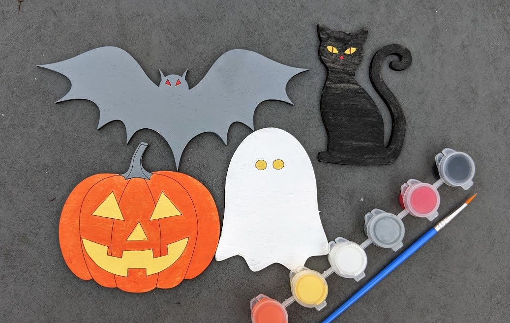 Paint Kit Svg Halloween Svg Craft Kit Svg Kids Craft Svg | Etsy