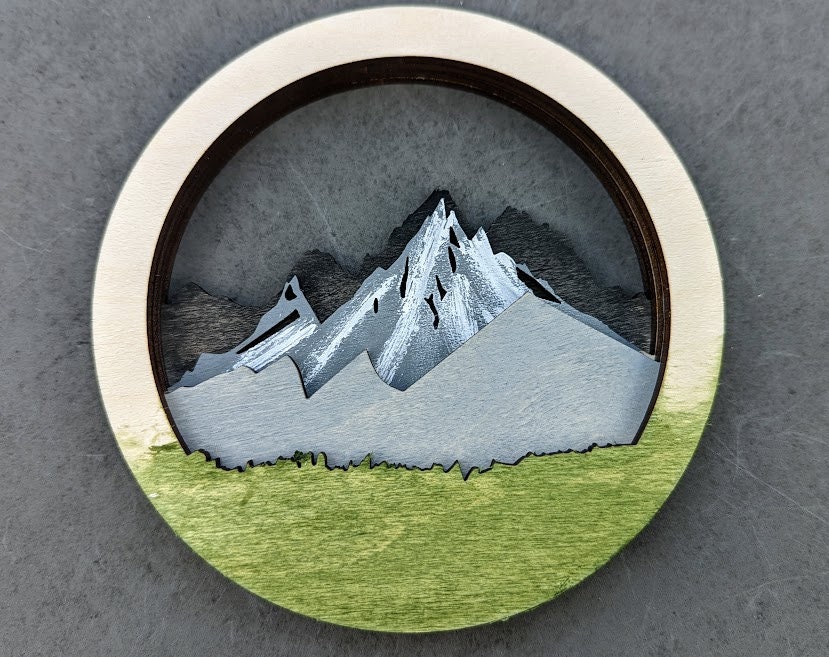 Grand Teton Svg, National Park Wall Hanging Digital File, Multi Layered ...