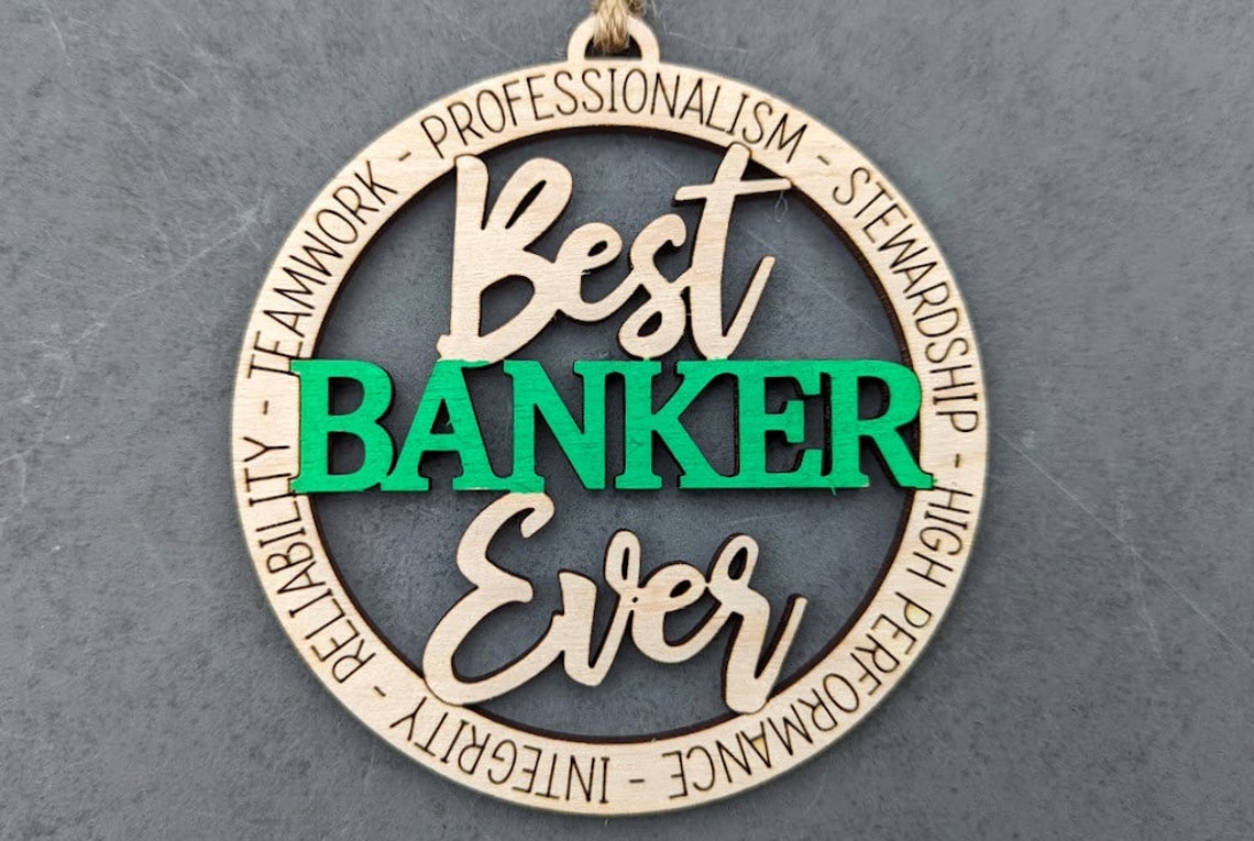 Banker Svg, Best Banker Ever Digital File, Cut & Score Digital Download ...