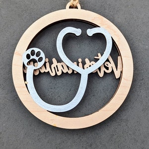 Veterinarian Svg Ornament File, Gift for Vet or Animal Doctor, Car ...