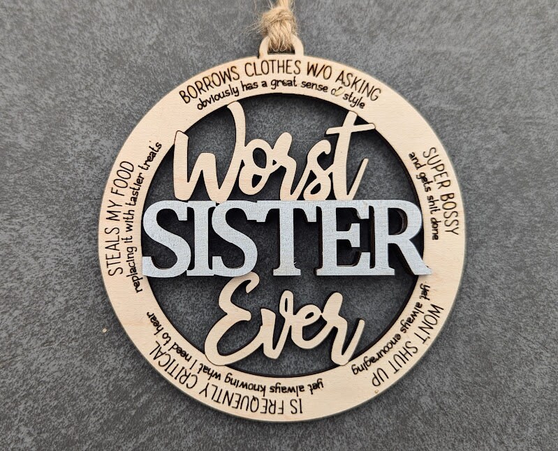 Worst Ever Bundle Svg, Worst Sister Coworker Friend Digital File, Fun ...