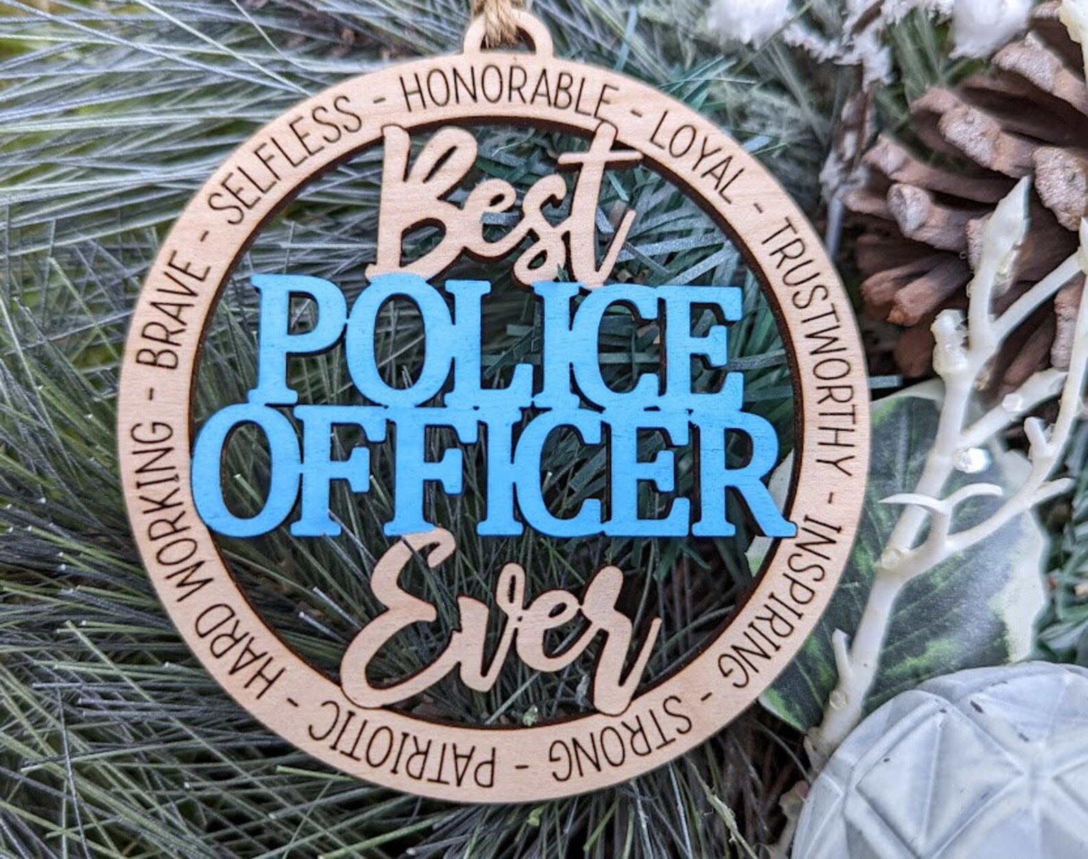 Police Officer Svg, Ornament File, Gift for Policeman or Policewoman ...