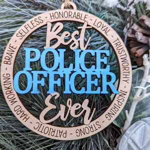 Police Officer Svg, Ornament File, Gift for Policeman or Policewoman ...