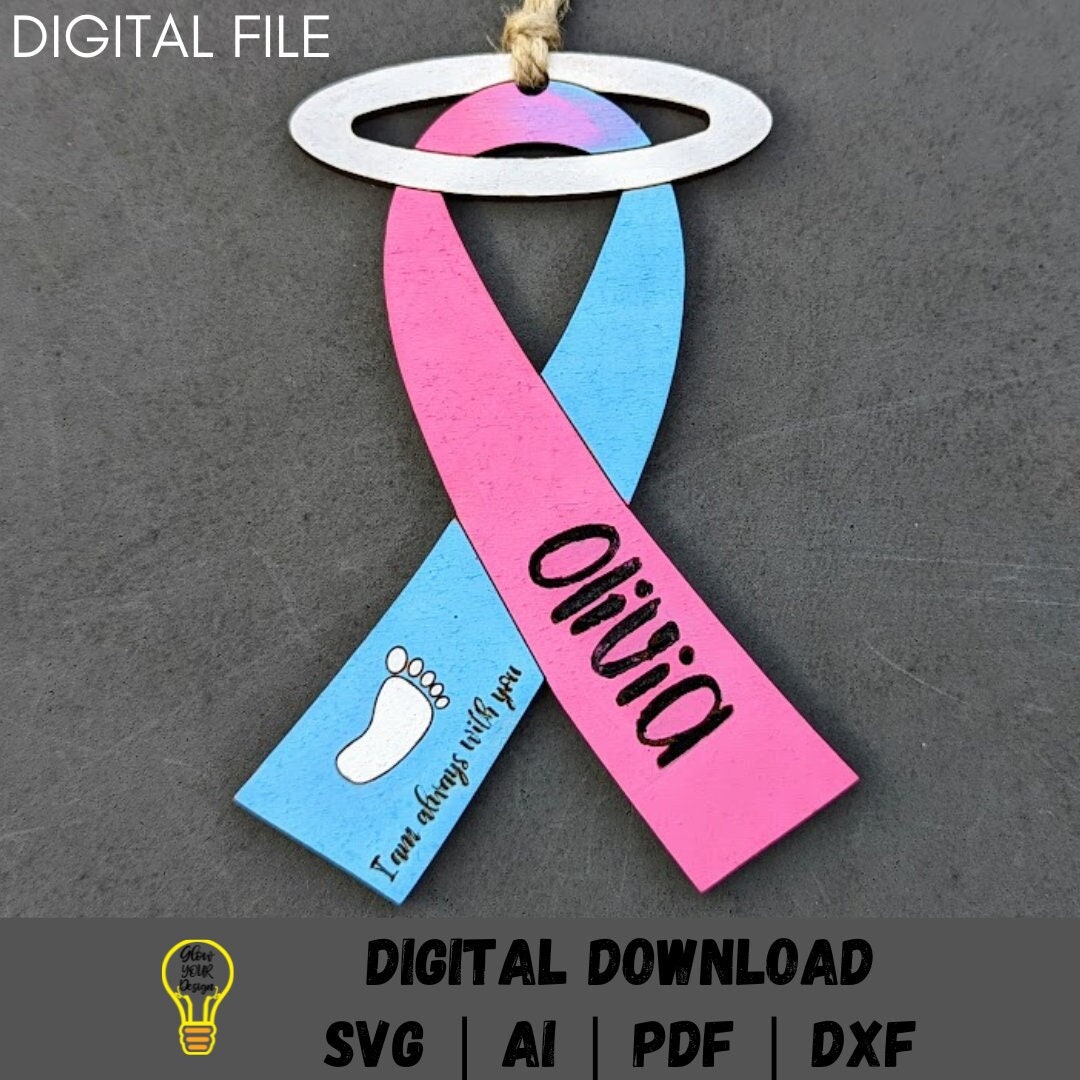 Infant Loss Svg Memorial Ornament Digital File Ornament or - Etsy