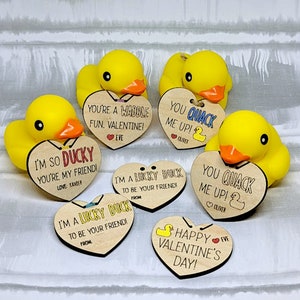 Classroom Valentine Svg, Rubber Duck Tags Digital File, Quick Easy ...