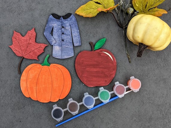 Paint Kit Svg Autumn Svg Craft Kit Svg Kids Craft Digital - Etsy