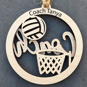 Netball Svg, Gift for Netball Coach. Ornament or Car Charm Svg, Can Be ...